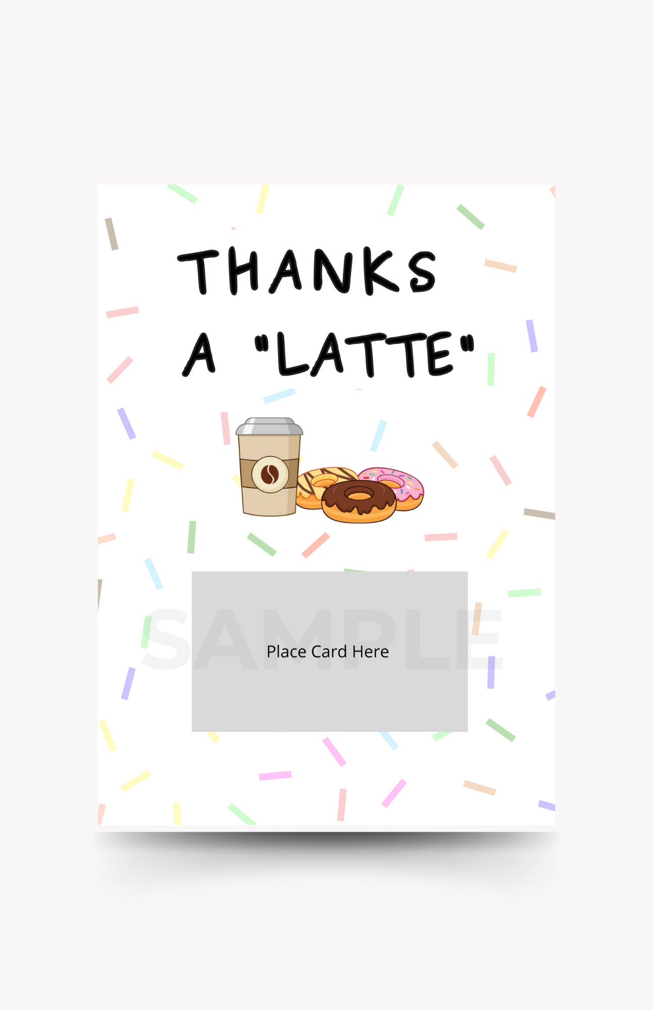 Printable Appreciation Thank You Card With Place for Gift Card - Etsy