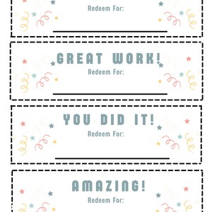 Printable Reward Vouchers - Etsy
