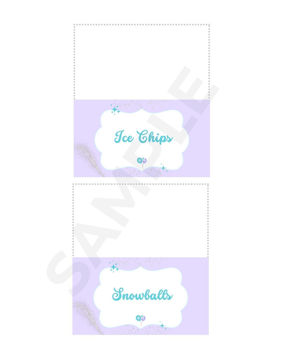 Frozen-inspired Birthday Party Printable Name Cards and Food Label ...