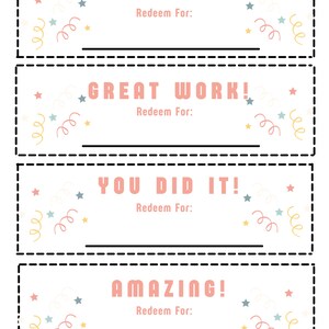 Printable Reward Vouchers - Etsy