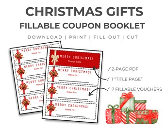 MEILLEURE VALEUR 30 Livret de coupons de Noël pour elle Téléchargement ...