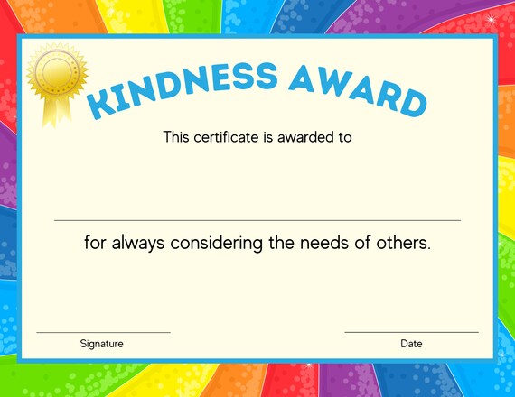 Kindness Award | Etsy