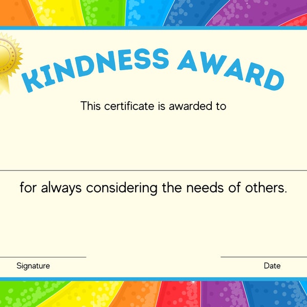 Kindness Award - Etsy
