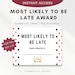 Printable Work Award / Certificate for Fun - Late - Etsy