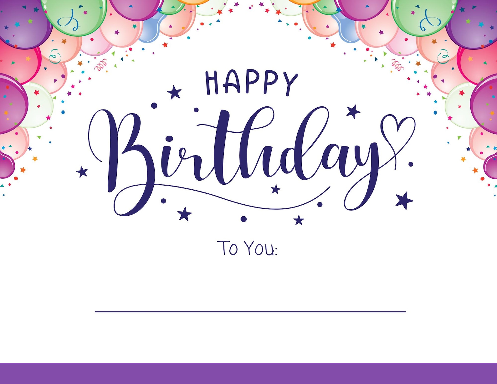 Printable Happy Birthday Certificate - Etsy
