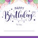 Printable Happy Birthday Certificate - Etsy