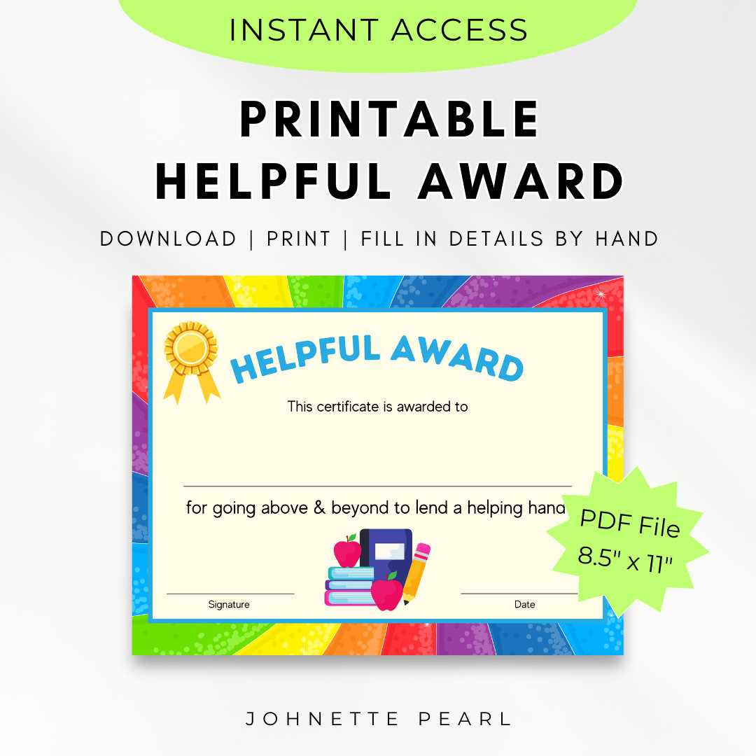 Helpful Award - Etsy