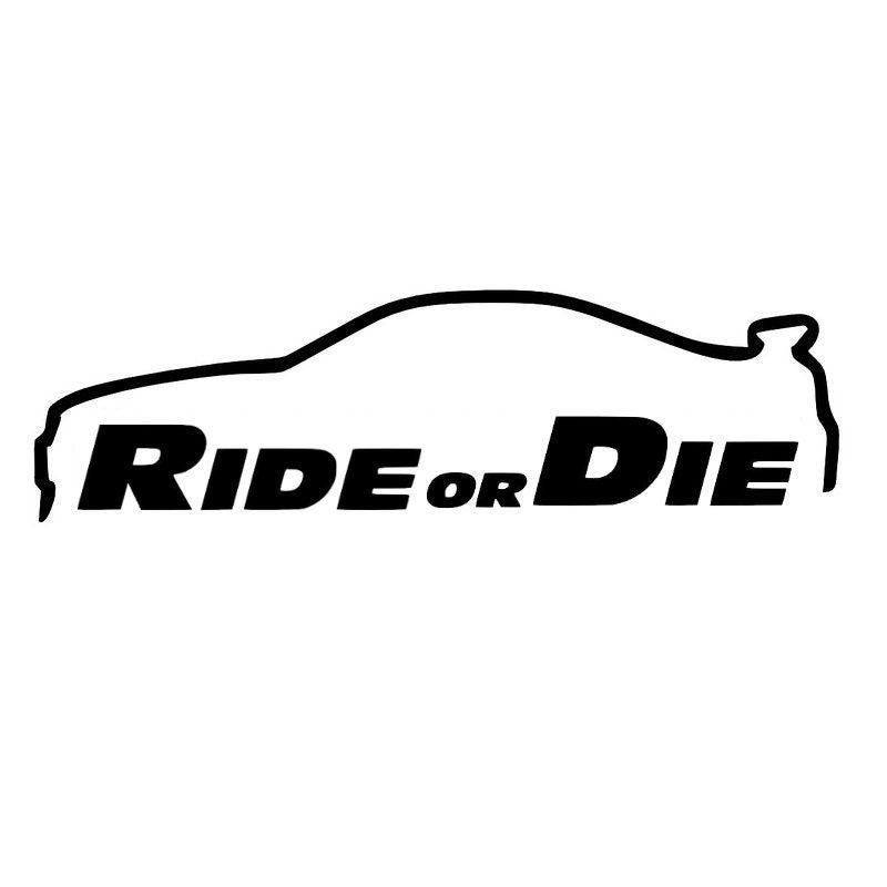 Ride or die window decal sticker fast and furious car guy | Etsy