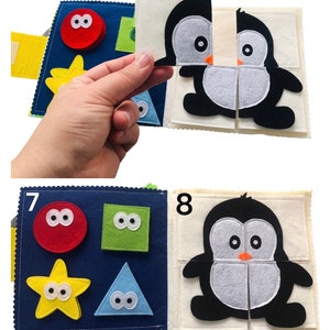 First Quiet Book and Montessori Toys for Baby, Educational Busy Book ...