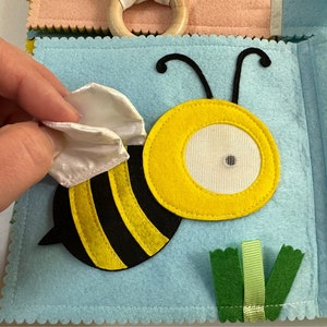 First Felt Quiet Book for Baby and Toddlers , Handmade Interactive ...
