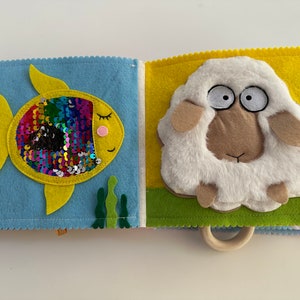 First Felt Quiet Book for Baby and Toddlers , Handmade Interactive ...