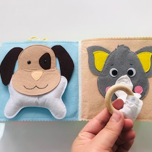 Personalized Montessori Baby Toy and Sensory Felt Book, Educational ...