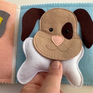 First Felt Quiet Book for Baby and Toddlers , Handmade Interactive ...