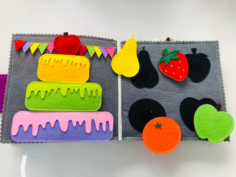 Quiet Book, Felt Book, Quiet Book for Toddlers, Quiet Book for 1 Year ...