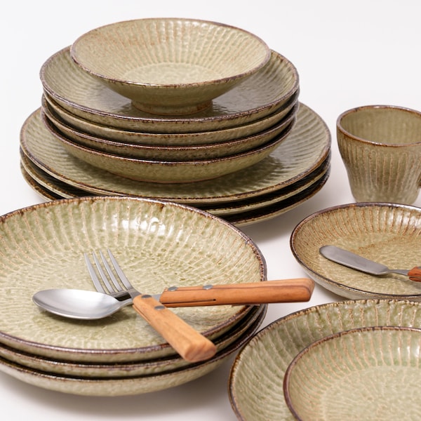 Japanese Dinner Plate Set - Etsy