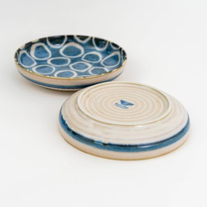 Japanese Authentic Blue Deep Plate Pasta Plate Made in Japan - Etsy