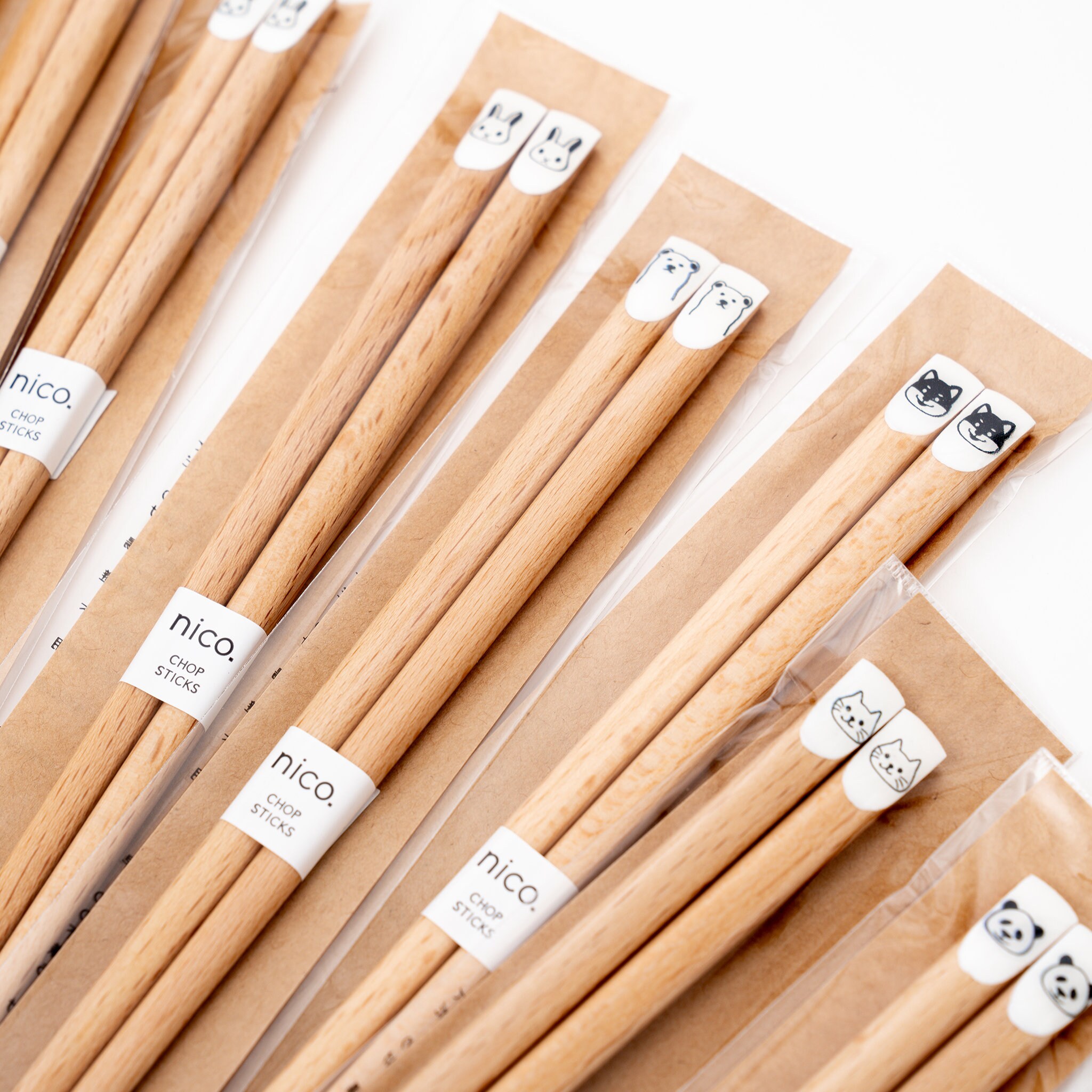 Made in Japan -wooden Chopsticks With Cute Animal Designs - Shiba Dog ...