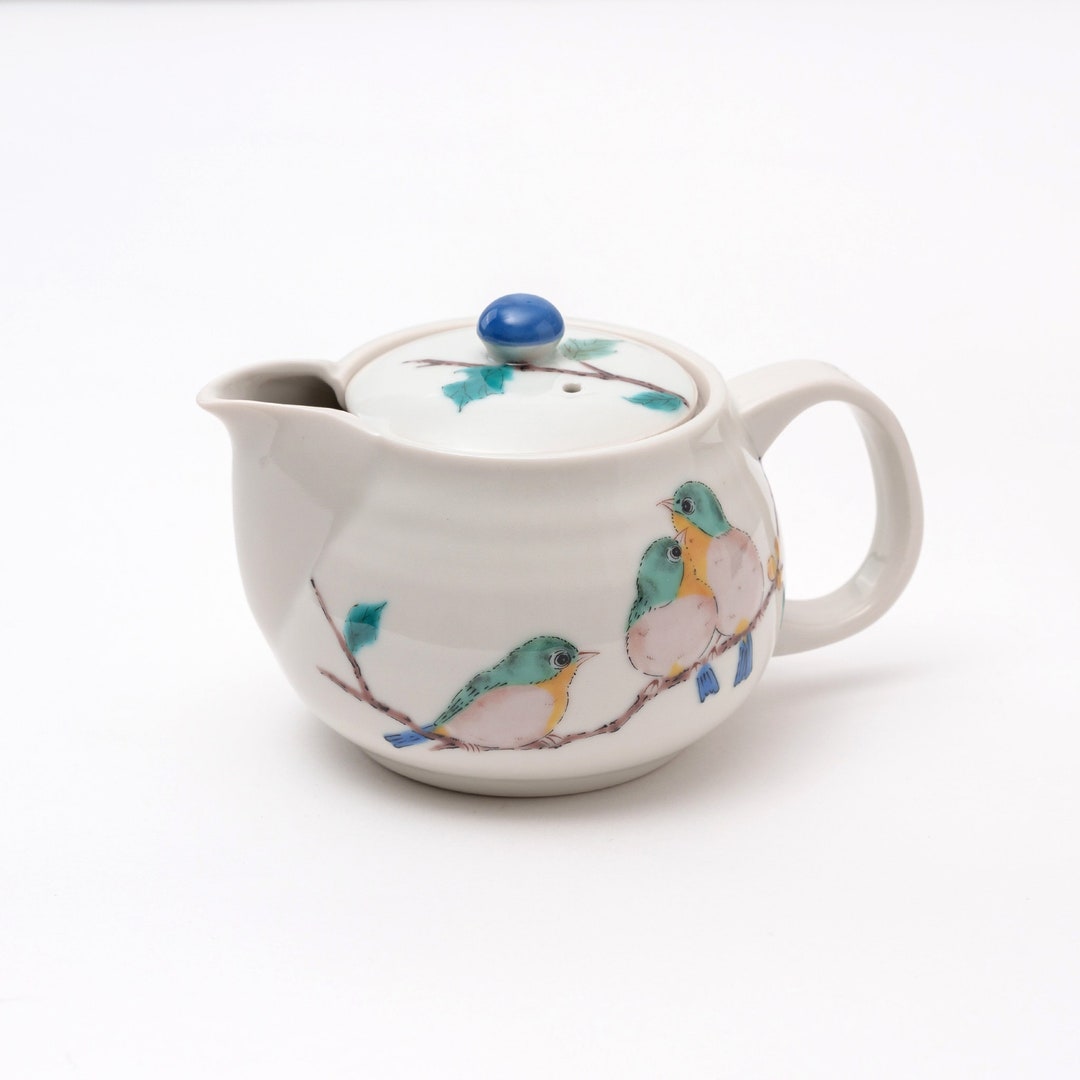 SEIKAGAMA Kutani Ware Handmade Yamagara（varied Tit) Japanese Teapot - Etsy