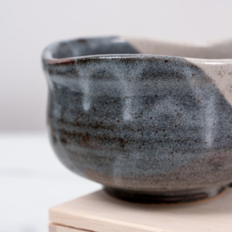 Handmade Japanese Matcha Bowl – Kutani Ware Chawan With Flowers, Zen ...