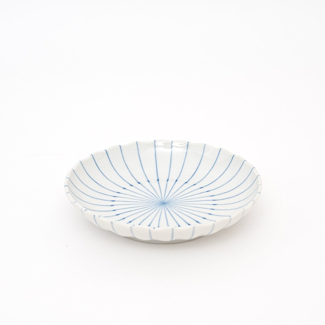 Japanese Authentic HASAMI Ware Blue and White Plate 16.3cm Made in ...