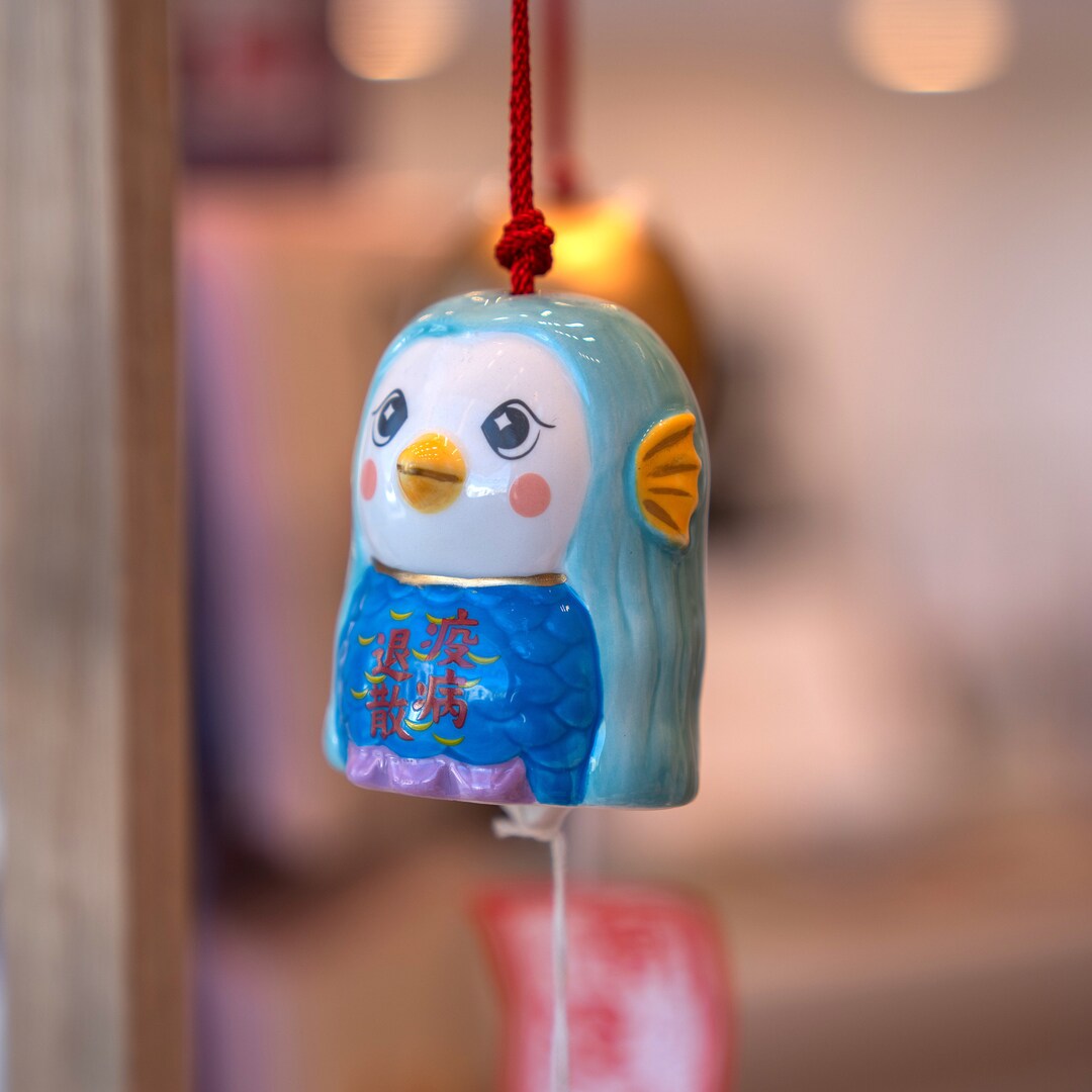 Japanese Handmade Amabie Wind Chime Amabie Ornaments - Etsy