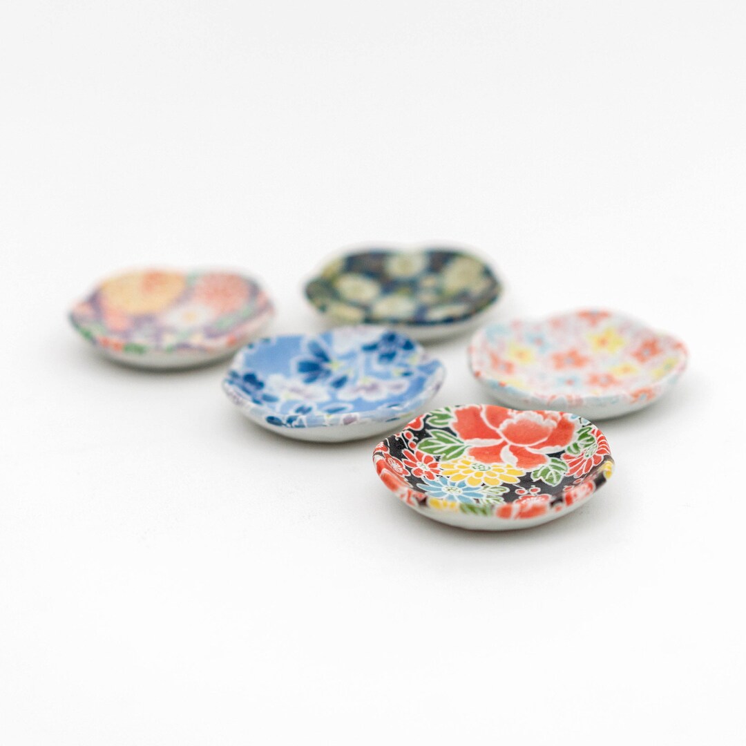 Mino Ware Small Dish / Ring Dish / Chopstick Rest/ 5 Pcs Gift Set - Etsy