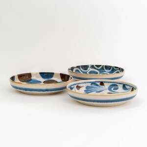Japanese Authentic Blue Deep Plate Pasta Plate Made in Japan - Etsy