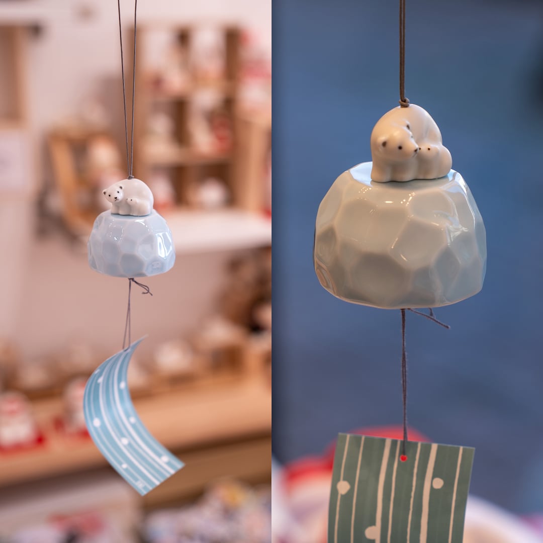 Japanese Handmade Polar Bear Wind Chime, Polar Bear Ornaments, Home ...