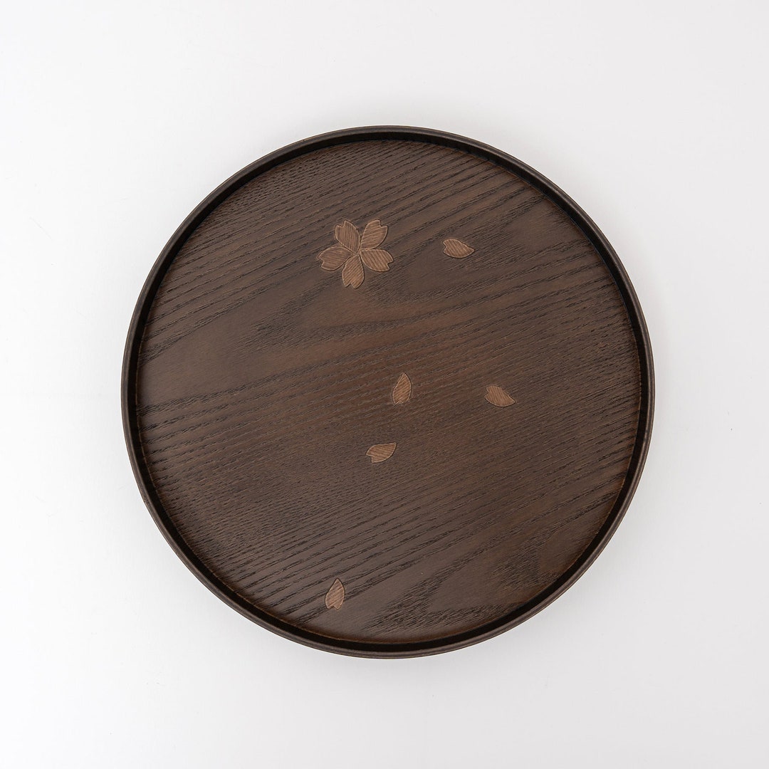 Japanese Lacquered Wood Cherry Blossom Tray - Etsy