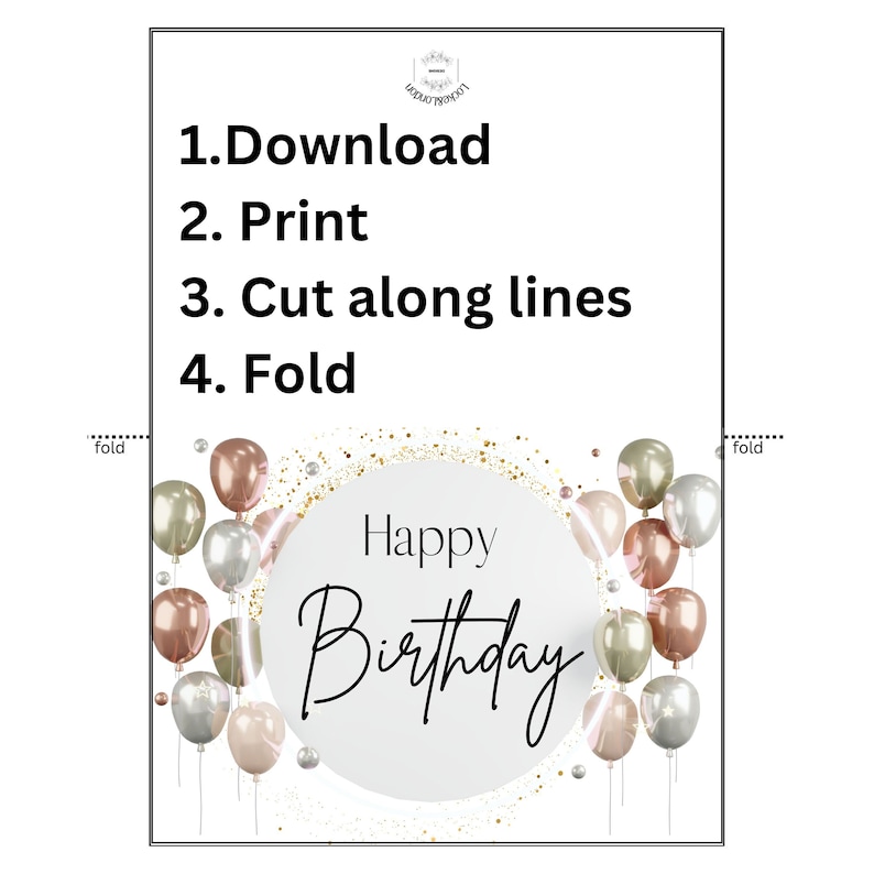 Printable Birthday Card for Adults, Printable Gold Glitter Birthday ...