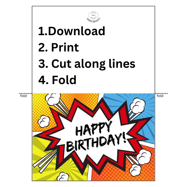 Printable Super Hero Birthday Card for Kids, Super Hero Party, Digital ...