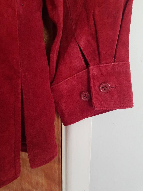 Vintage 1980 Beth Terrell Genuine Suede Leather jacke… - Gem