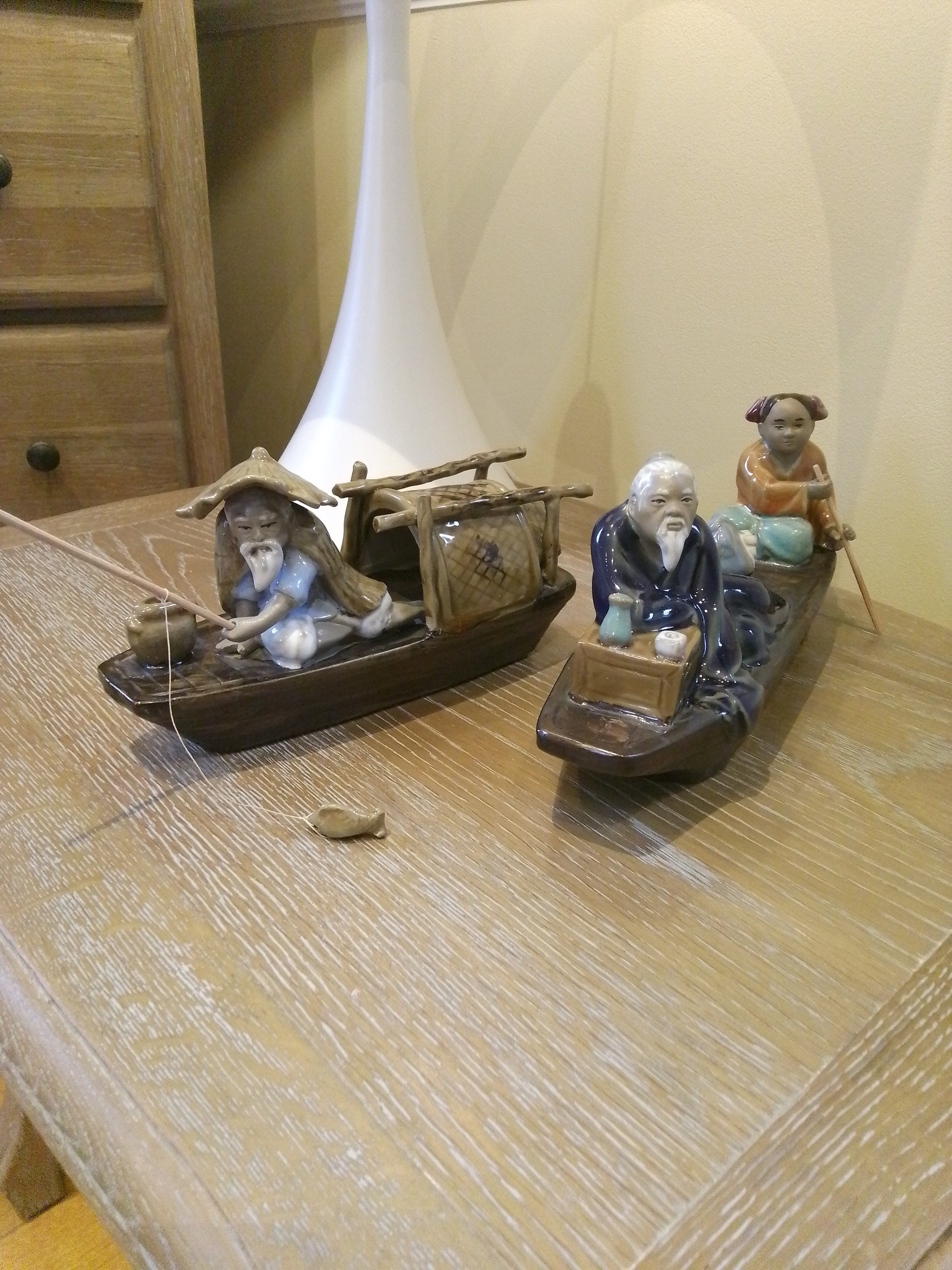 RARE! CHINESE SHIWAN Pottery Mud Men Figurines Collector's Piece Highly ...
