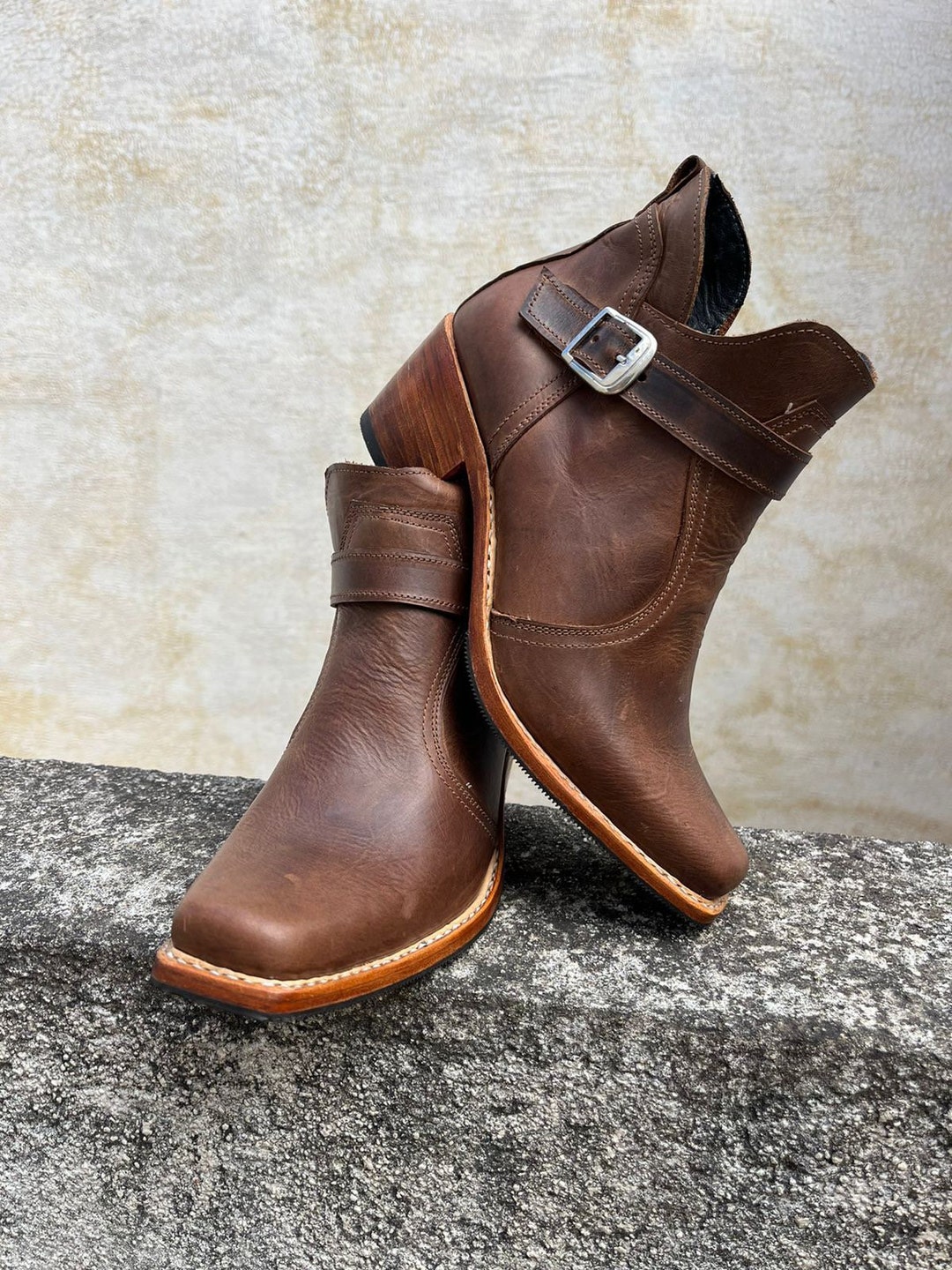 Ankle Boots, Leather Ankle Boots, Leather Boots, Boho Boots, Womens ...