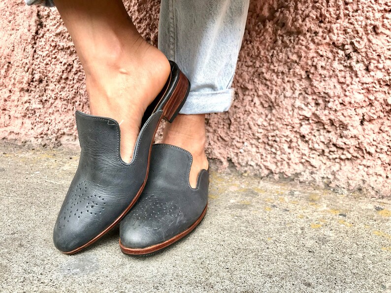 Mules Women's Leather Mules Women's Mules Leather | Etsy