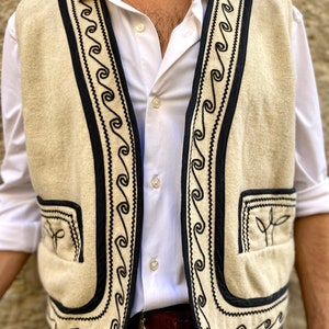 Mayan Vest, Ceremonial Wear, Handmade Wool Vest, Men Tribal Vest, Women ...