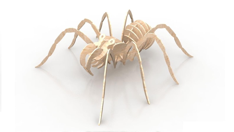 Insect 3D Puzzle Laser Cut Files: CNC Router Vector Bundle (digital ...