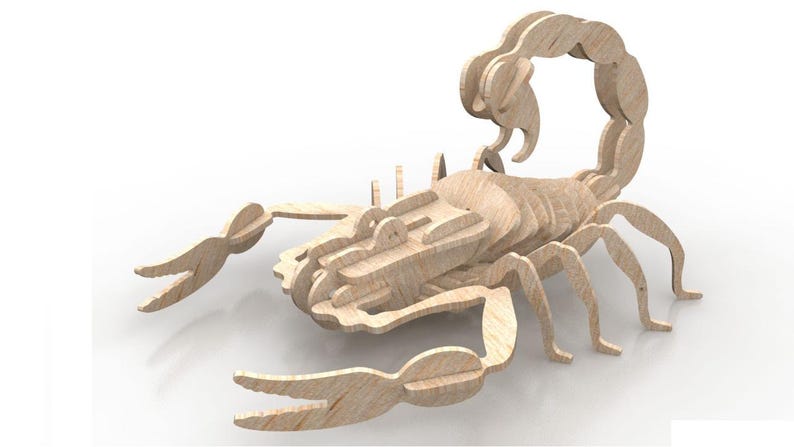 Insect 3D Puzzle Laser Cut Files: CNC Router Vector Bundle (digital ...