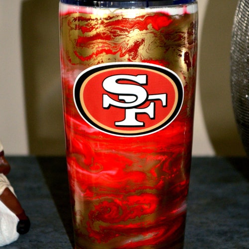 San Francisco 49ers Glitter Tumbler CUSTOMIZABLE - Etsy