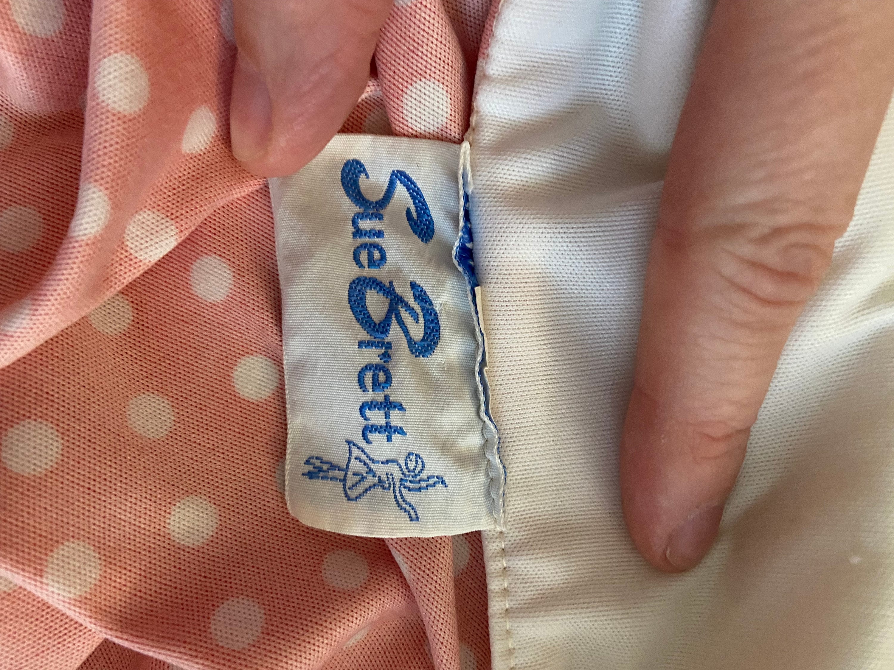 Sue Brett 70's Red/white Polka Dot Top - Etsy