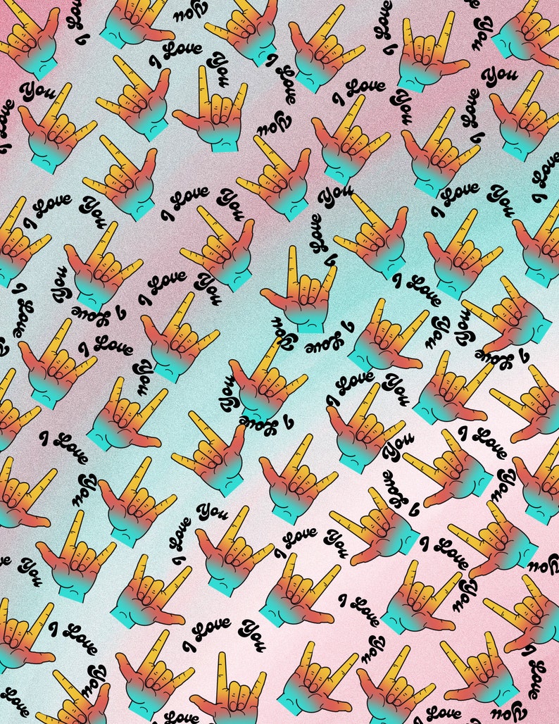 ASL, I Love You, PNG - Etsy