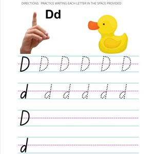 ABC Tracing, ASL, Manual Alphabet, Writing Practice, Digital Download ...