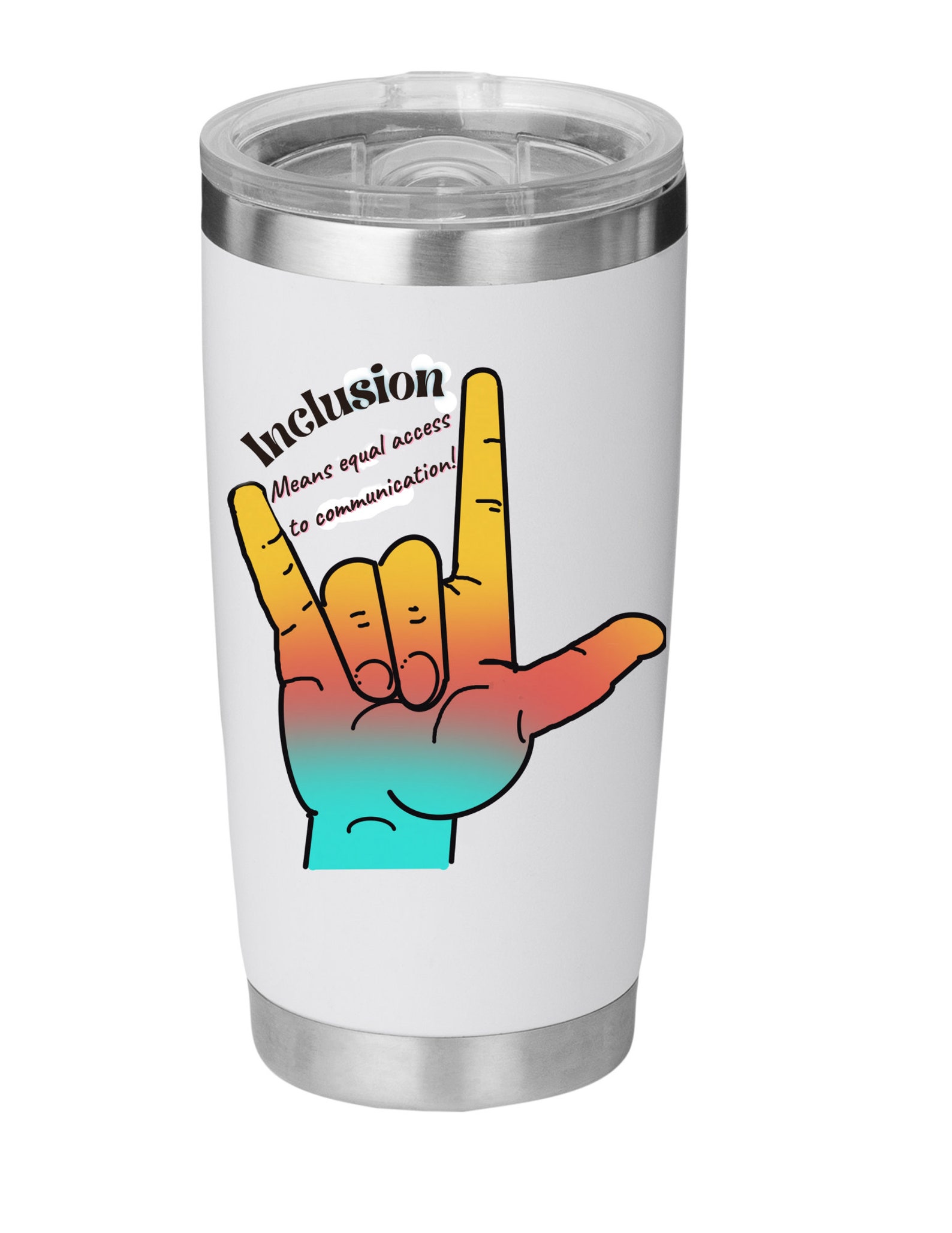 ASL, Stickers, Inclusion Means Equal Access to Communication - Etsy