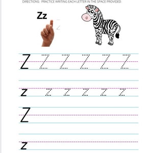 ABC Tracing, ASL, Manual Alphabet, Writing Practice, Workbook - Etsy