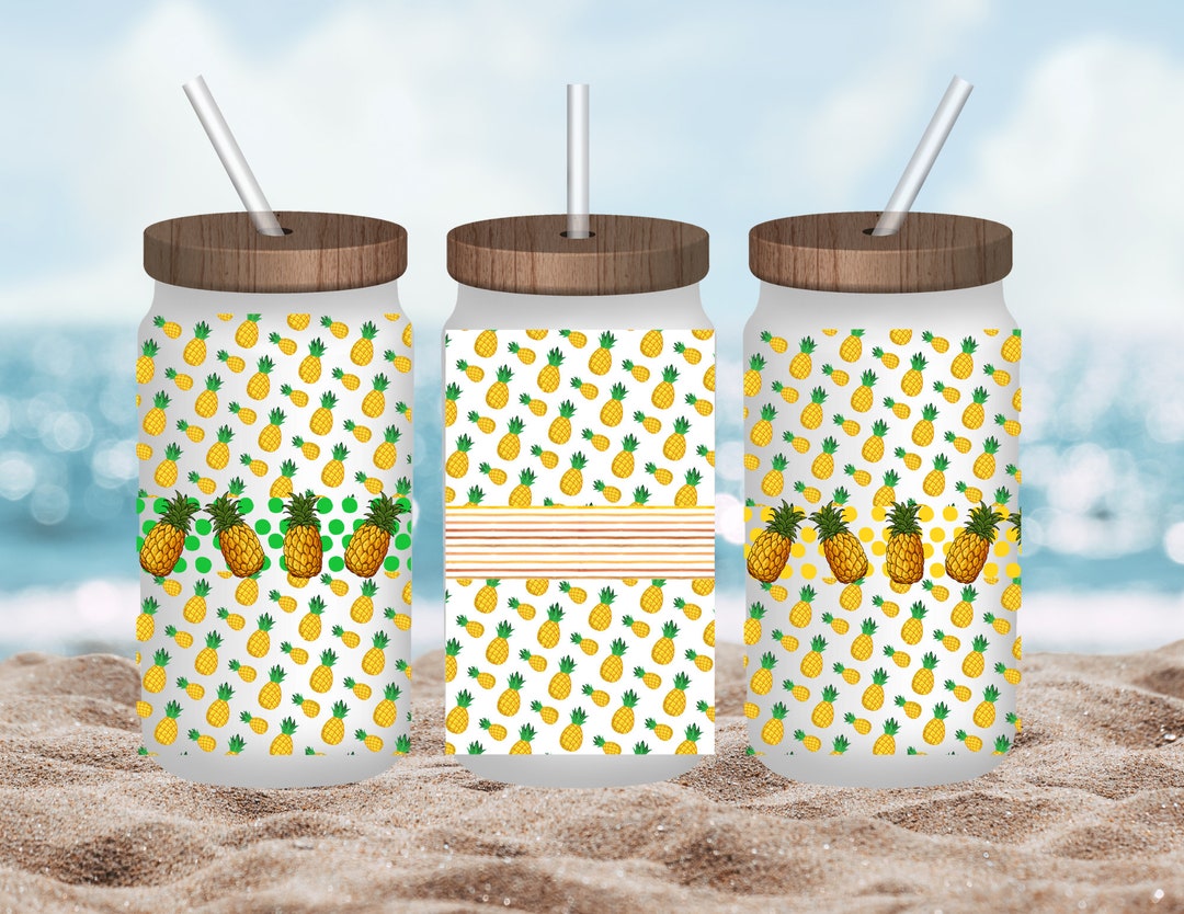 Five Tropical Pineapple Sublimation PNG Files - Etsy
