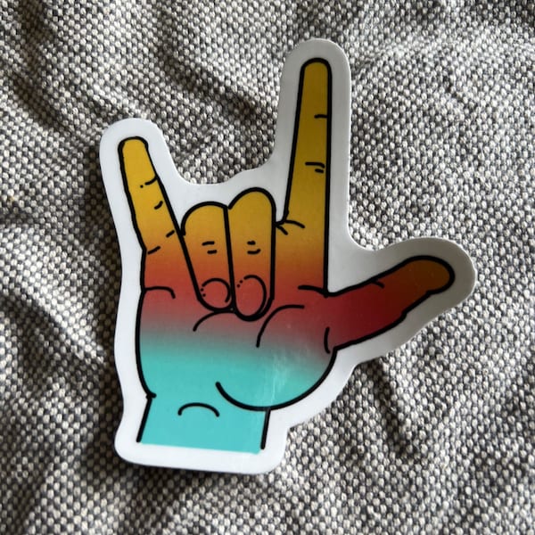 Asl I Love You Stickers - Etsy