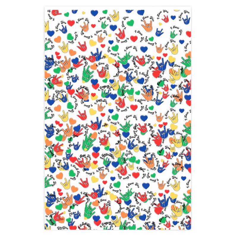 American Sign Language I Love You Primary Colors Gift - Etsy