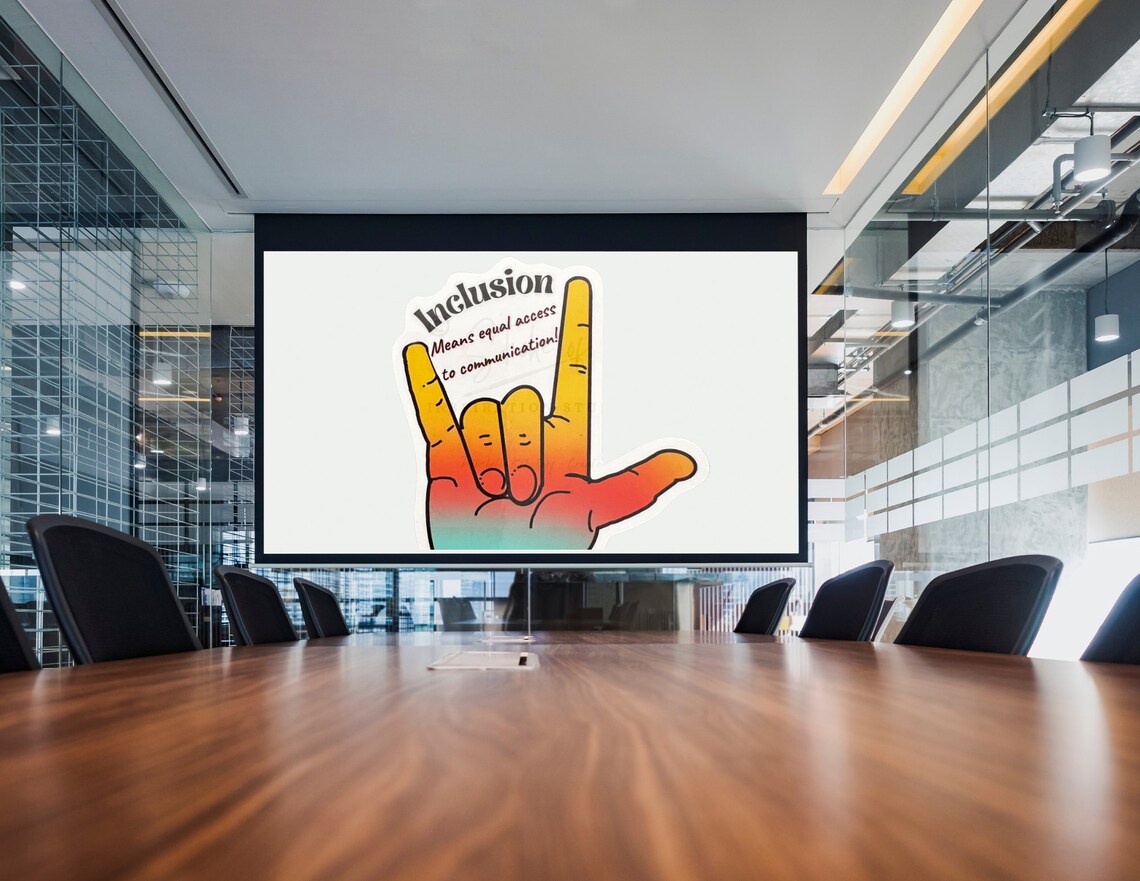ASL Instant Download Inclusion Means Equal Access to - Etsy