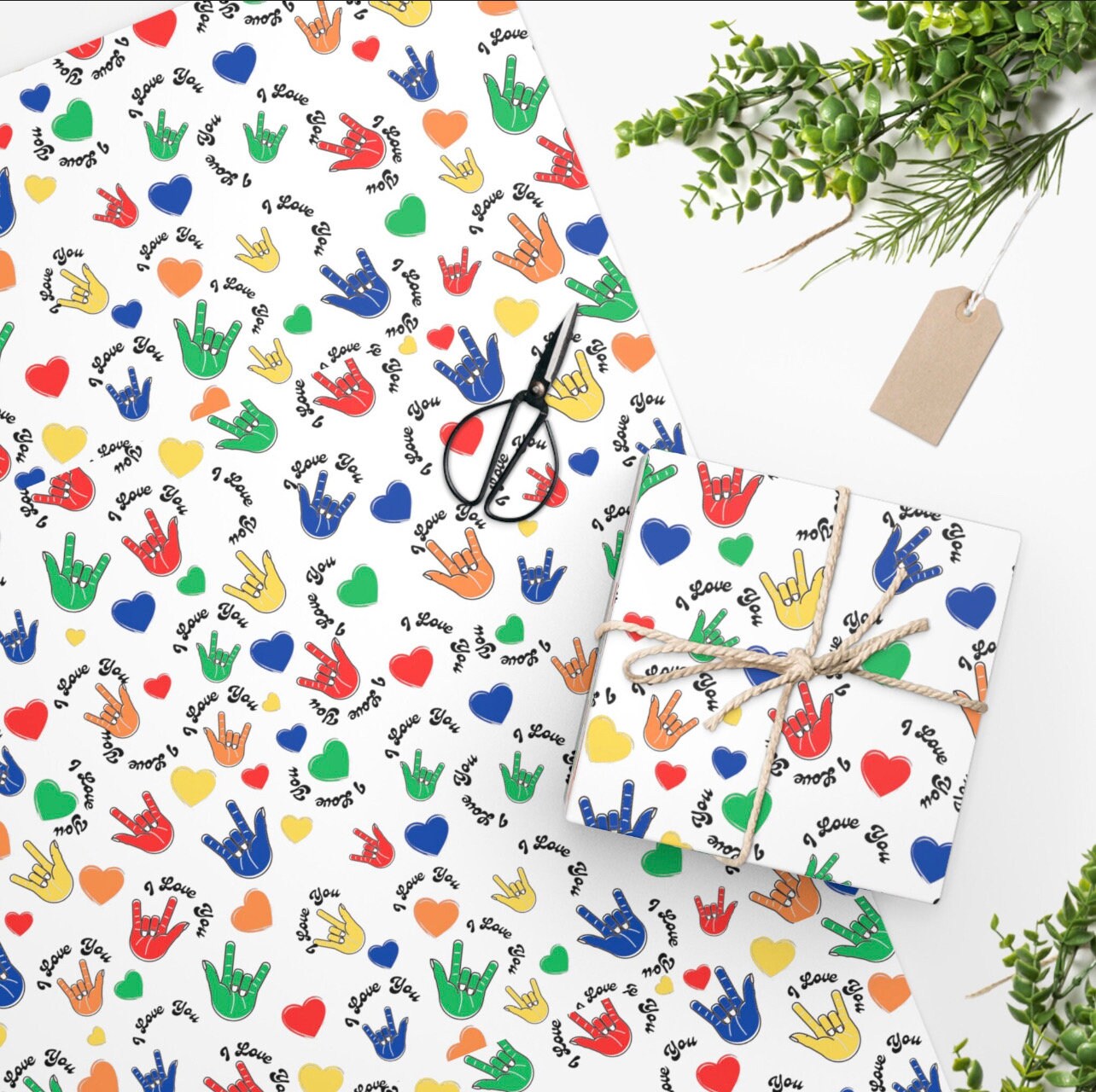 American Sign Language, I Love You, Primary Colors, Gift Wrapping Paper ...