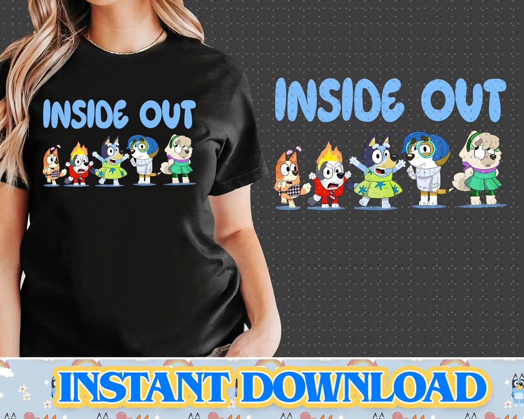 Today I Feel Bluey Inside Out Png, Bluey Family, Bluey Friends, Bluey ...